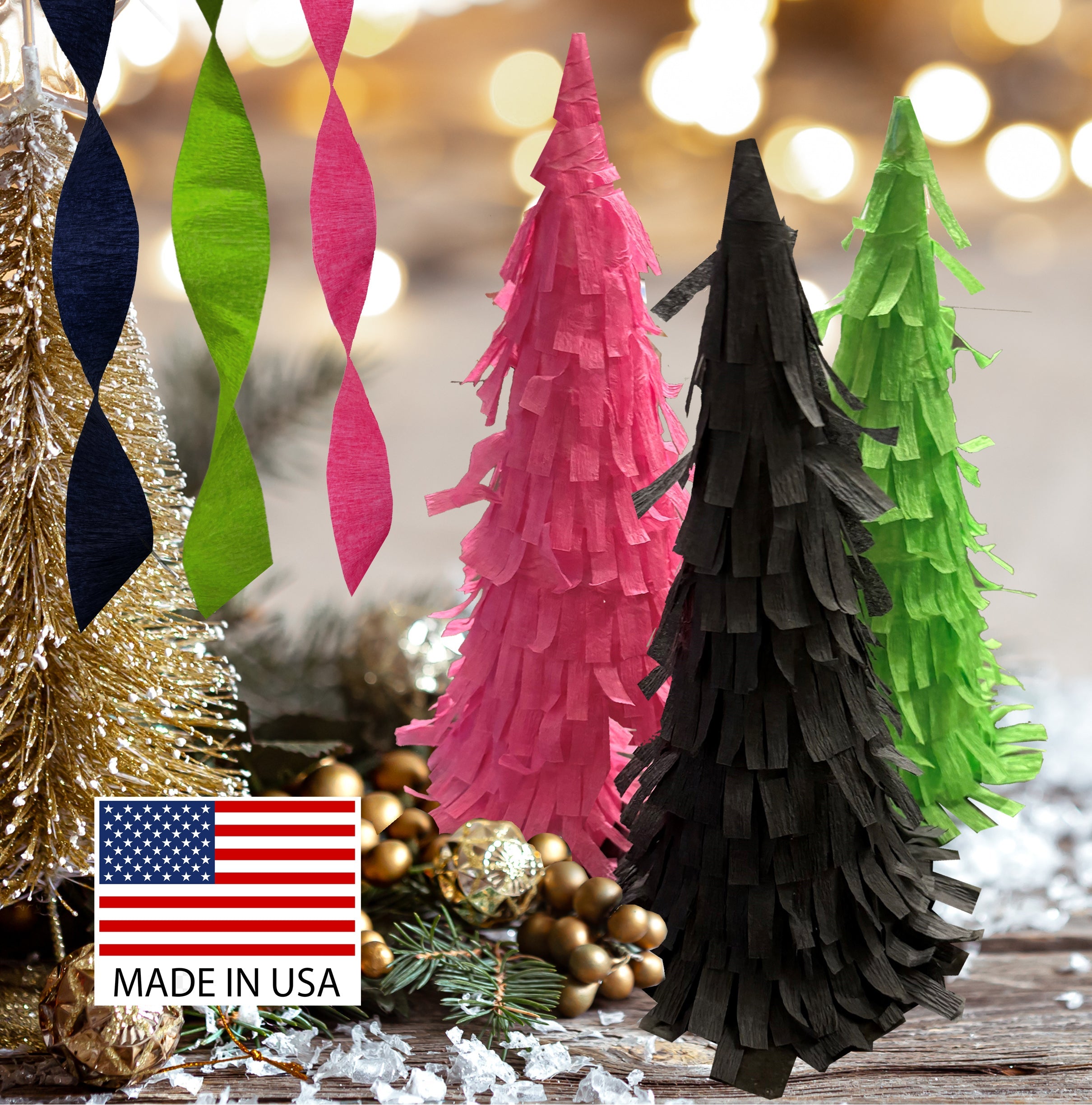 USA-Made Crepe Paper Streamers for Parties, Gatherings, Graduation, an ...
